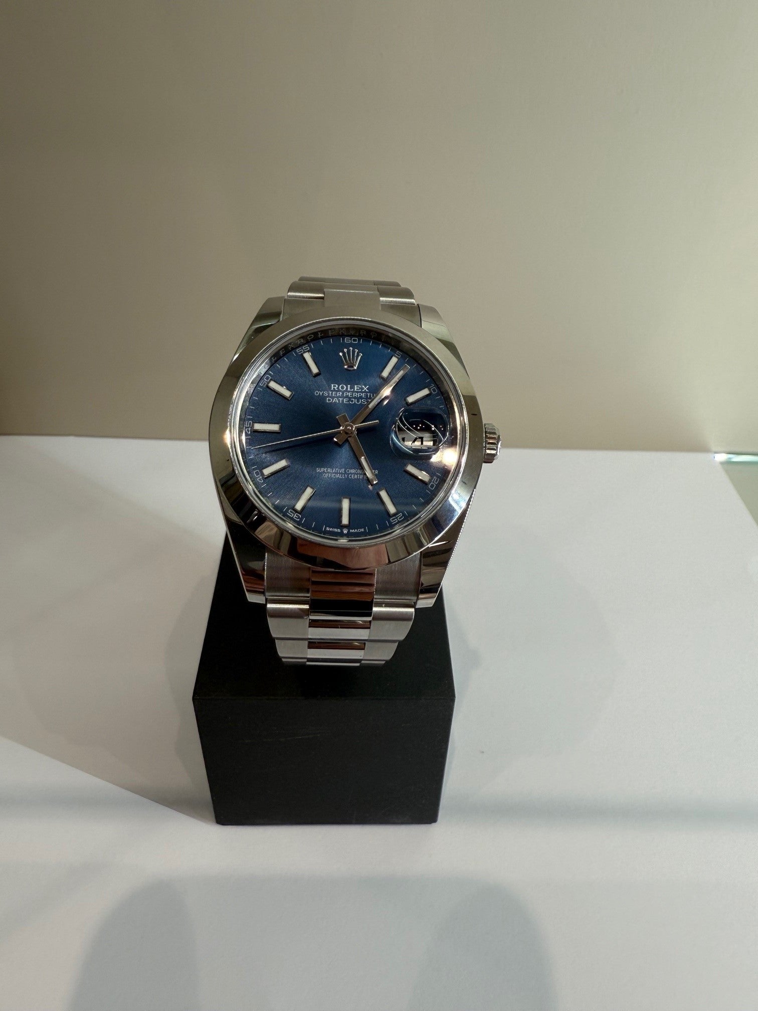 Datejust 41 mm Blue Dial Sticks 126300 – Laviano Jewelers